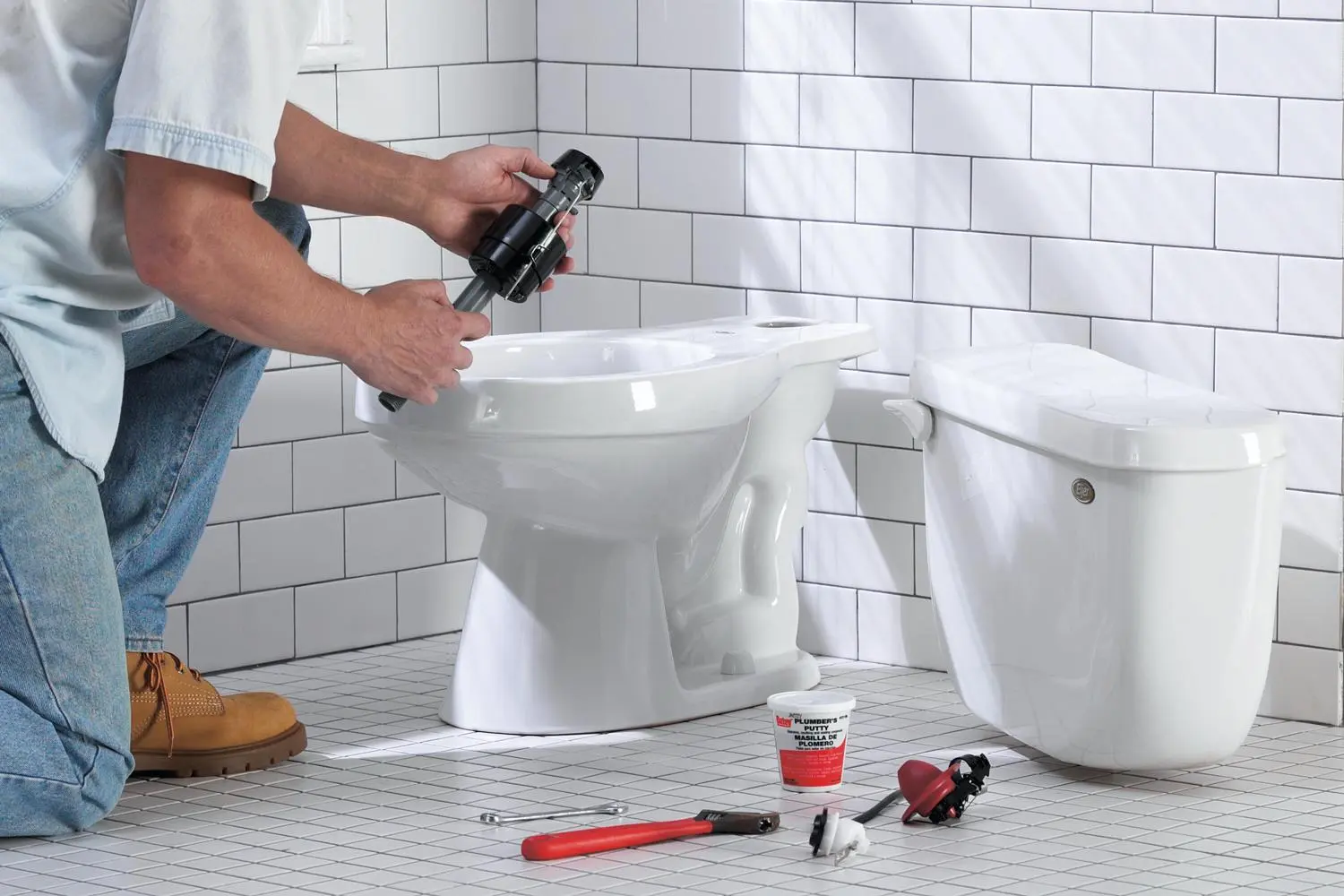How to Install a Toilet: 10 Steps for Replacement in the Bathroom | Integrity Plumbing and Drain ...
